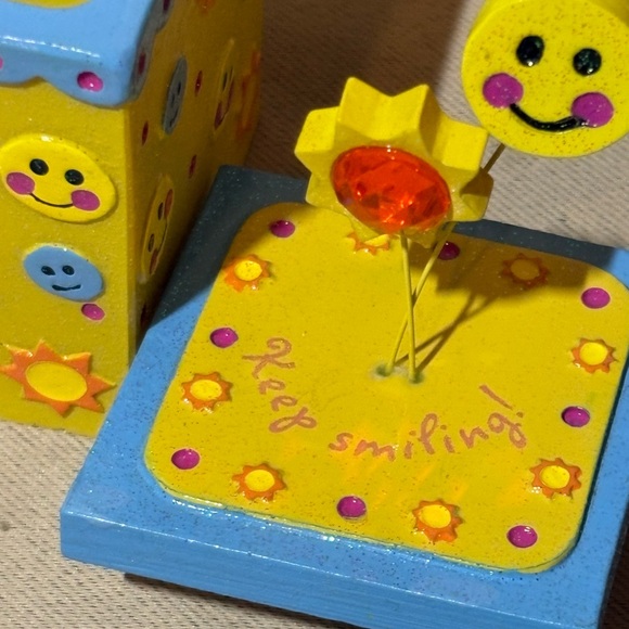 Party Supplies | Smiley Face Kids Toy Set Yellow And Blue | Poshmark